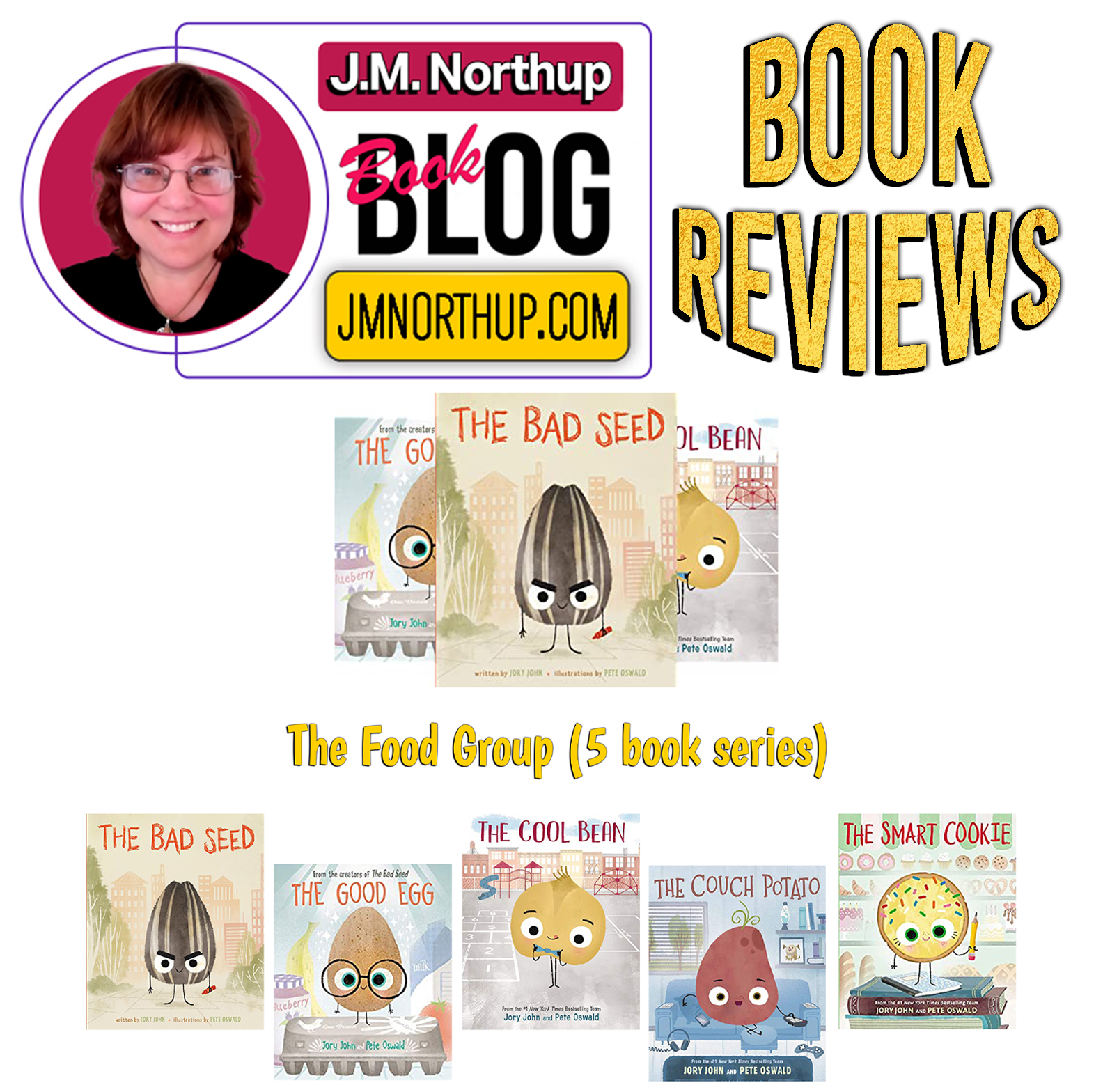 My Book Reviews of The Food Group (5 book series) – J.M. NORTHUP